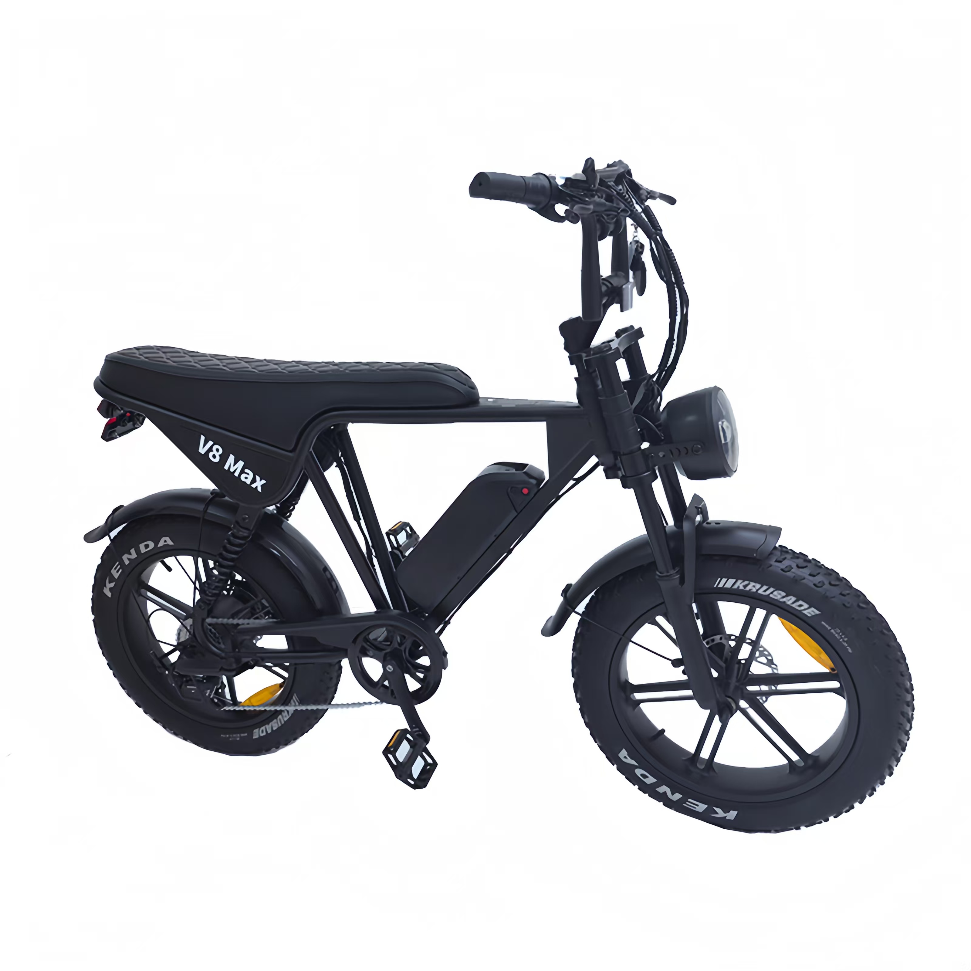 EU US Warehouse V8Max Electric Bike 7Speed 1000W 48V Lithium Battery Electric Mountain Bike Fat ...